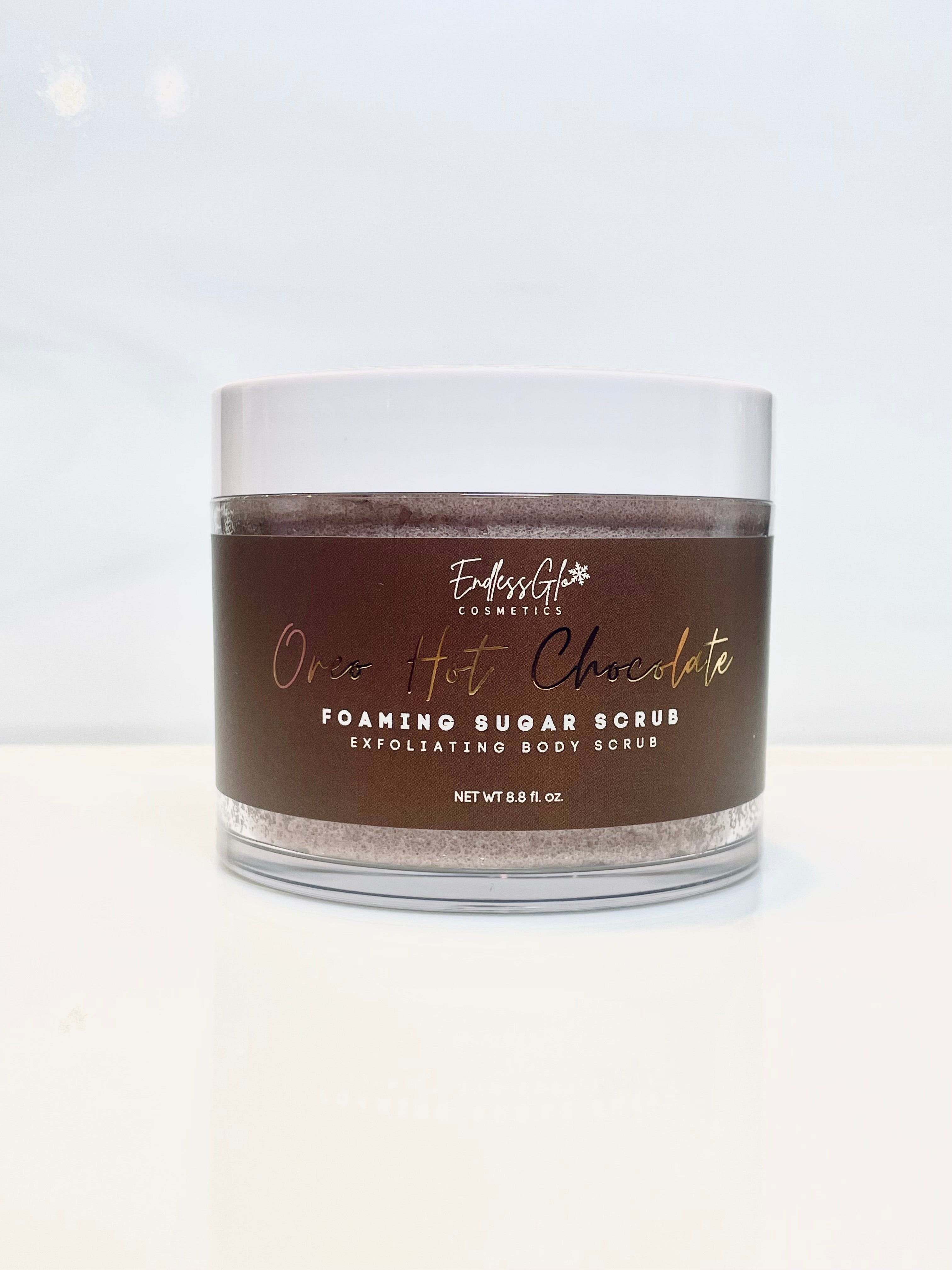 Oreo Hot Chocolate Foaming Sugar Scrub – EndlessGlo Cosmetics
